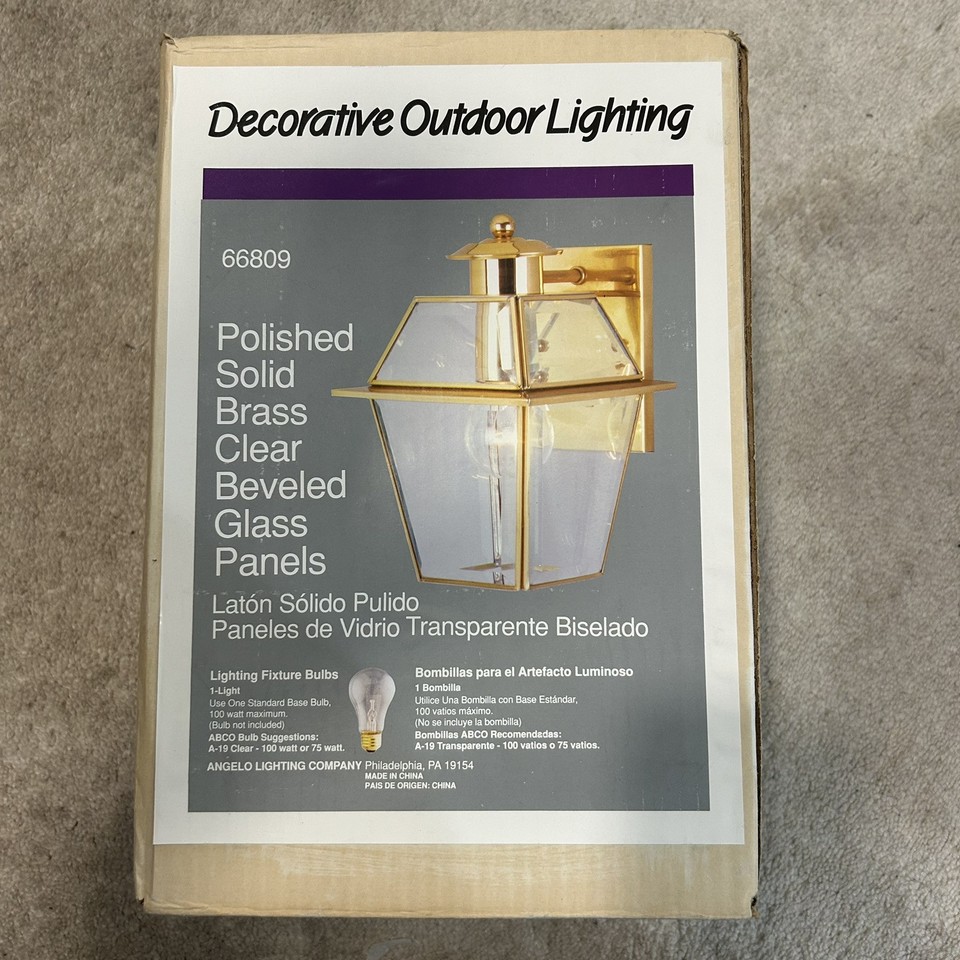 Angelo Lighting 66809, Decorative Outdoor, Solid Brass, Clear Glass ...