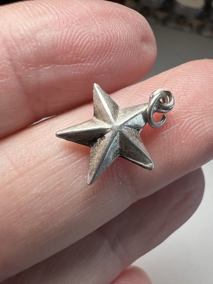 Vintage Sterling Silver 925 Star Charm Small Star Charm | eBay