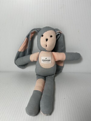 Country Road Soft Rabbit, 27 cm, Pink And Grey | eBay Australia