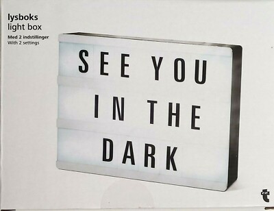 Extra 10% Off Lysboks - Retro LED Message Light Box with Changeable ...