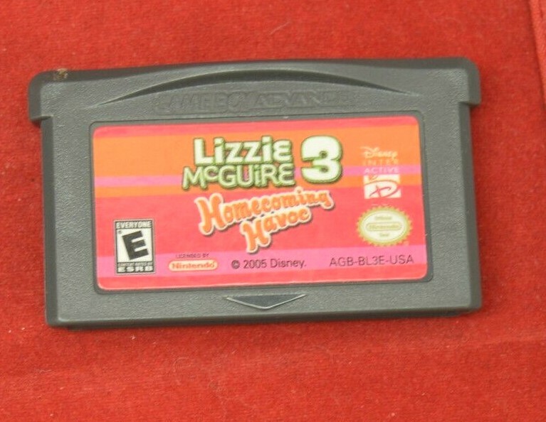 Nintendo GBA Gameboy Advances Lizzie McGuire 3 Cartridge Game Pre ...