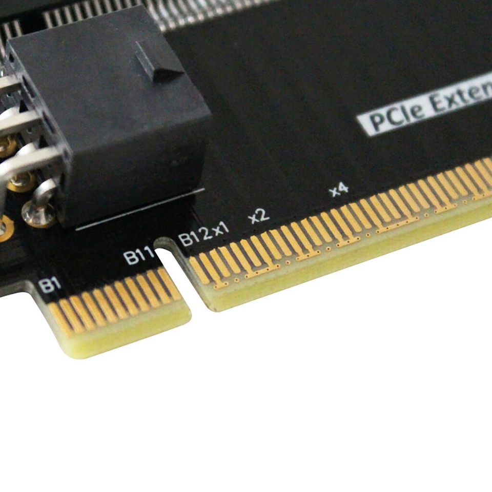 New PCI-E x16 Half to Full Height Extension Riser Card PCIe 5.0 x16 ...