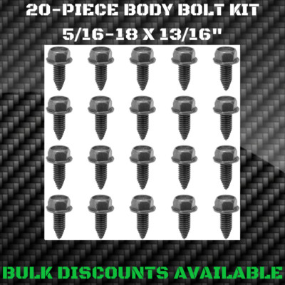 1953-1986 Ford F100 F150 F200 F250 Front End Exterior Body Bolts 5/16 ...
