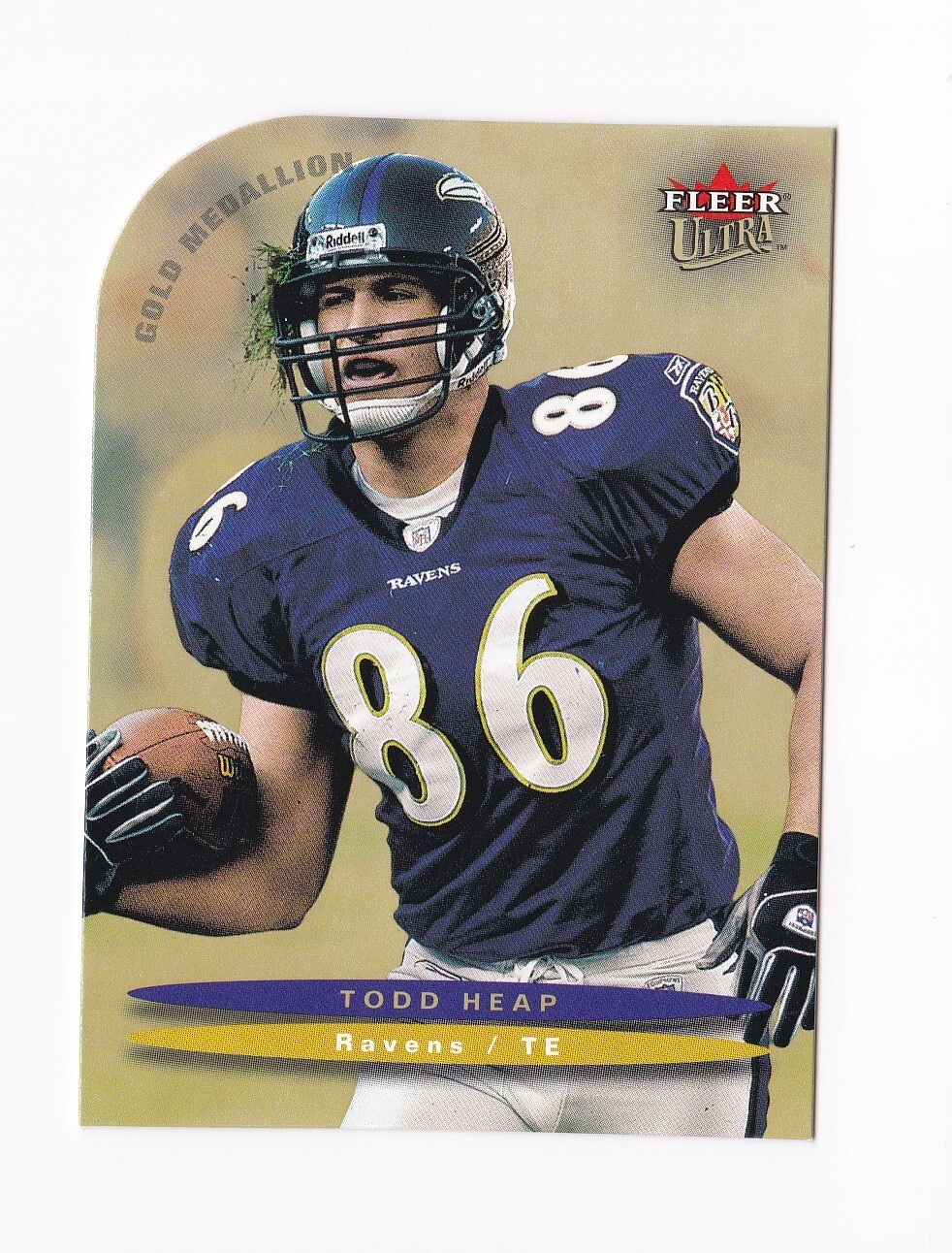 2003 Ultra Gold Medallion #14 Todd Heap Baltimore Ravens Arizona State ...