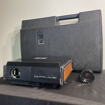 Vintage Kodak Carousel 850H Top-of-Line Slide Projector w/Rare Custom Hard Case | eBay