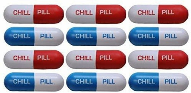 Chill Pill Stress Ball Toys Bulk - 12 Pack Foam - Office Pill ...