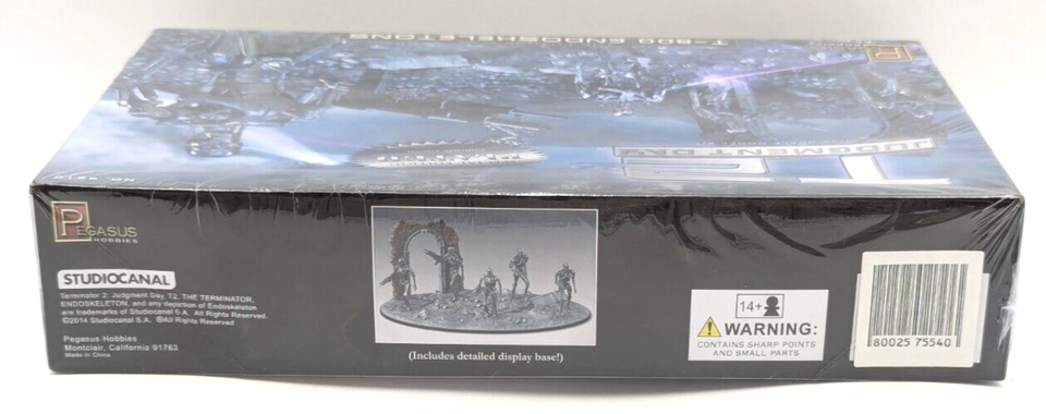 Pegasus 9217 T2 Judgement Day T-800 Endoskeletons Chrome Diorama Model ...