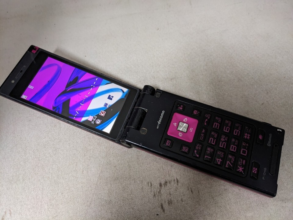 dcomo P-04B PRIME series Magenta FOMA Japanese Flip Phone Keitai Cell ...