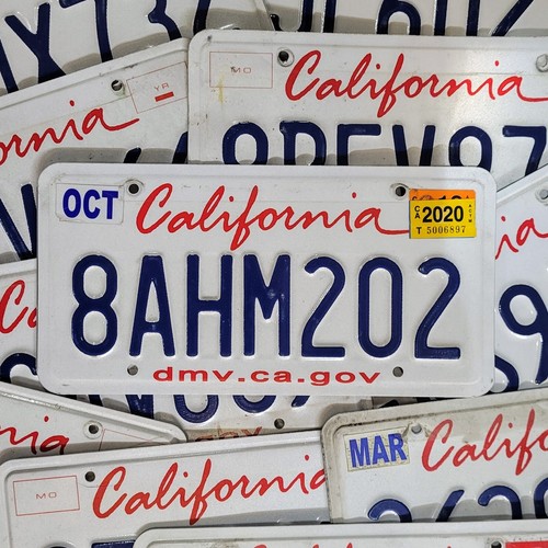 CALIFORNIA LICENSE PLATE 🔥FREE📬🔥 1 w/RANDOM LETTERS & #'s READ ...