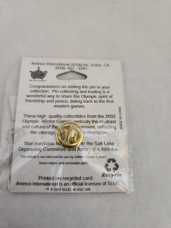 Official Salt Lake 2002 Winter Olympics Logo Trading Lapel Pin | eBay