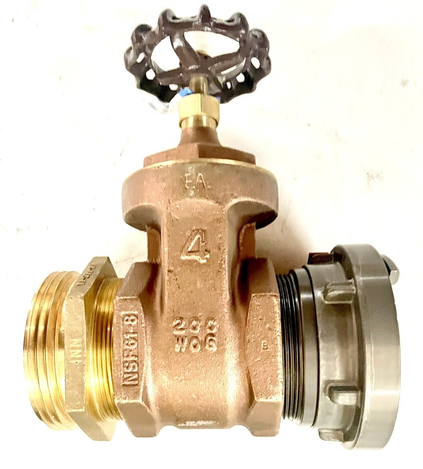 4” Storz x NST Full Port 200WOG HYDRANT GATE VALVE | eBay