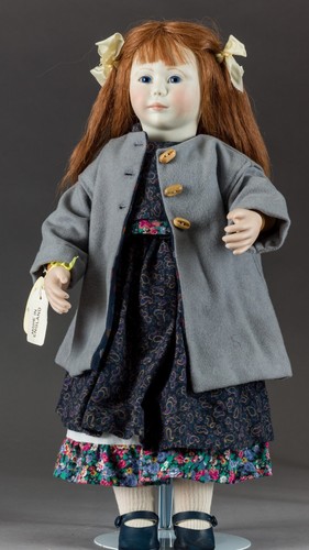 20" Bisque and Wood Doll by Lynn & Michael Roche - signed, c. 1990s ...
