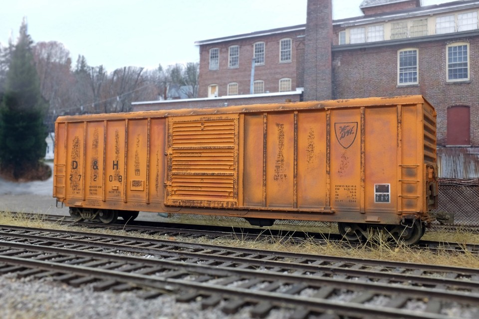 Custom weathered HO Exactrail PS 5344 box car Delaware & Hudson | eBay