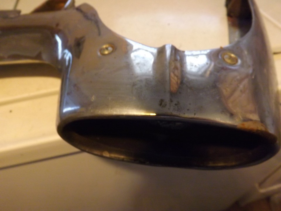 1958 58 1959 59 1960 60 CORVETTE CHEVY OEM GM LEFT REAR BUMPER END WRAP ...