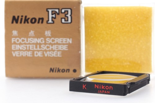 [Almost Unused w/Case] Nikon Focusing Screen Type K for F3 F3HP F3/T ...