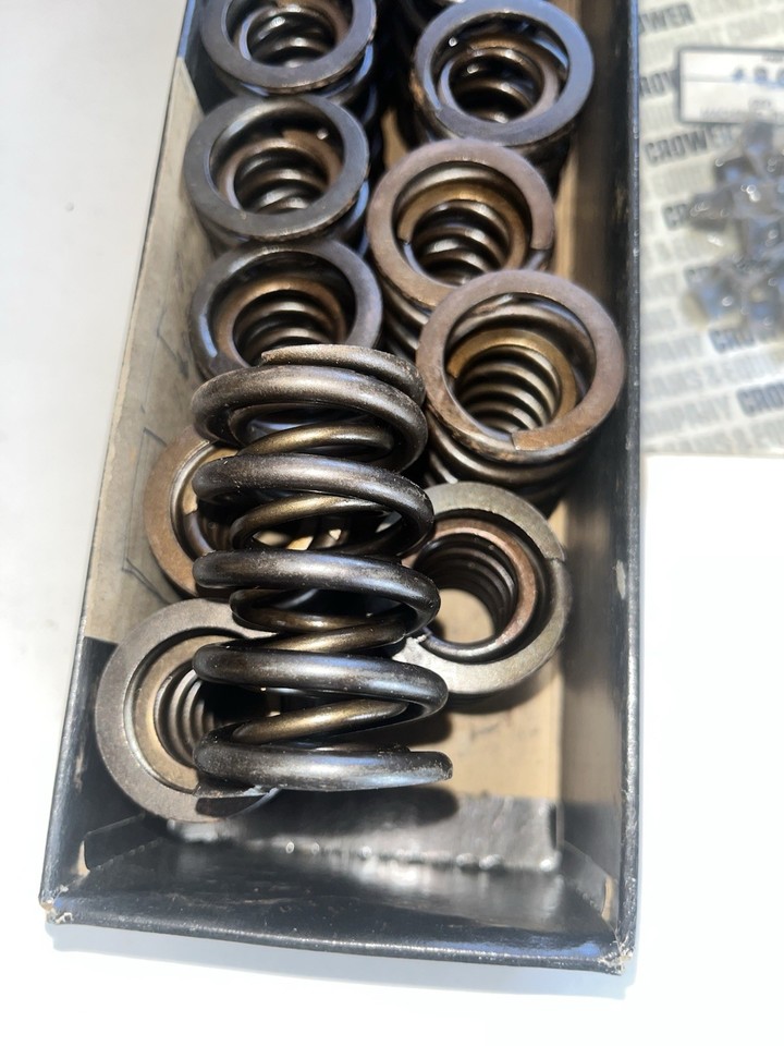 NOS Chevy Small Block Crower Valve Springs Titanium Retainers 302 327 ...