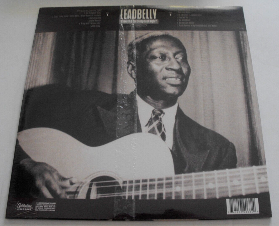 LEADBELLY - Where Did You Sleep Last Night? - New, Sealed Vinyl LP ...