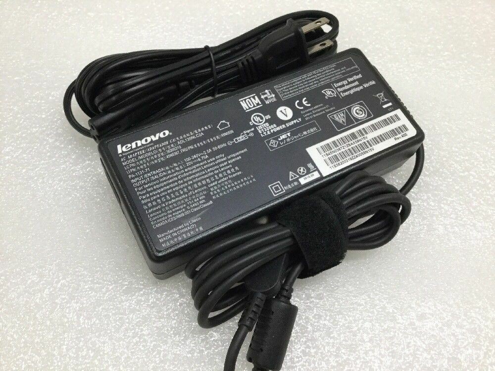 Original LENOVO 135W 20V 6.75A ADL135NLC2A 45N0367 45N0556 AC Adapter ...