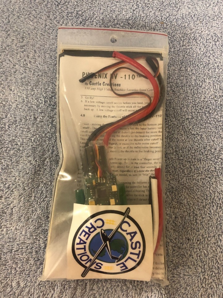 Castle Creations Phoenix HV-110 High Voltage Electronic Speed Control ...