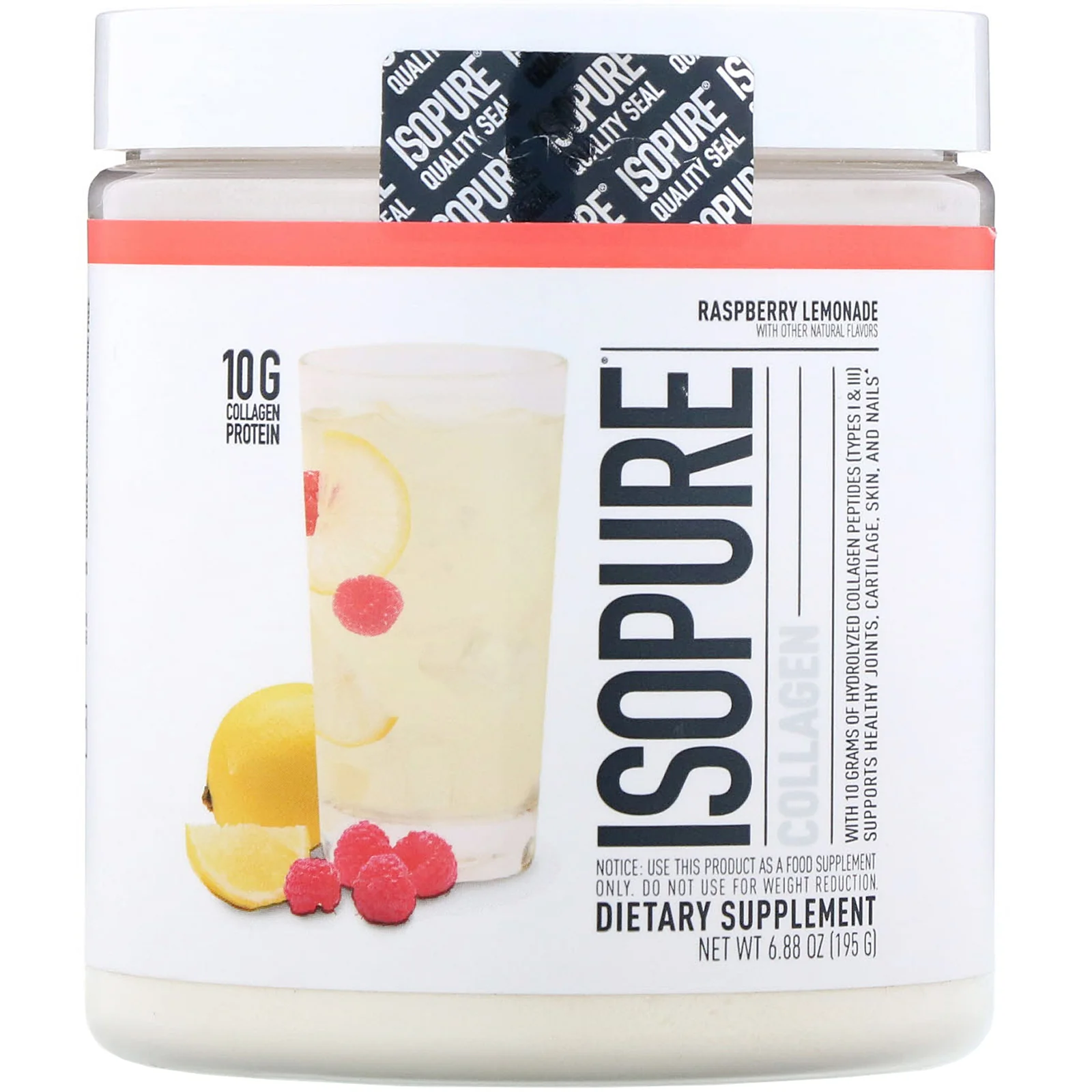 Isopure, Collagen, Raspberry Lemonade, 6.88 oz (195 g) | eBay