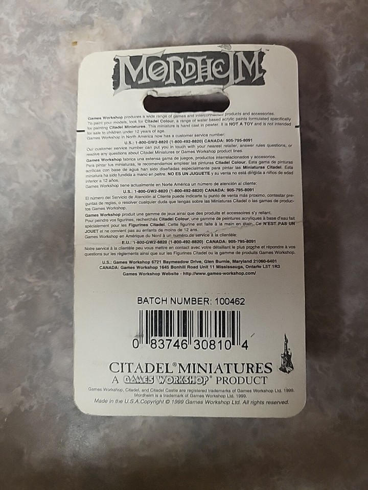 Warhammer Fantasy Undead Vampire Counts Mordheim Dregs - Metal NEW | eBay