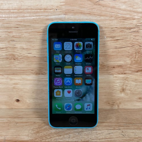 Apple iPhone 5C Blue 4" Retina Display 8.0MP (1GB+16GB) Dual Core iOS ...