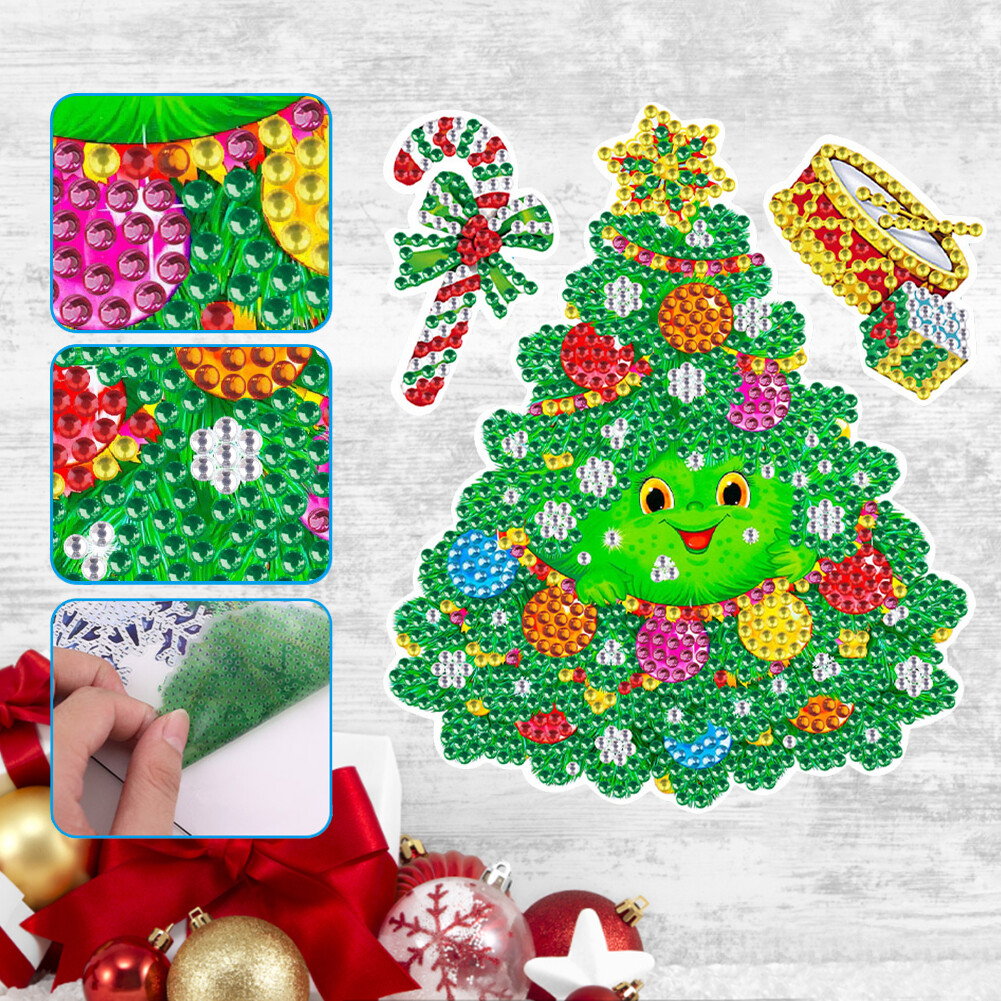 DIY Diamonds Mosaic Sticker Cute 5D Christmas Kits Children Gifts ...
