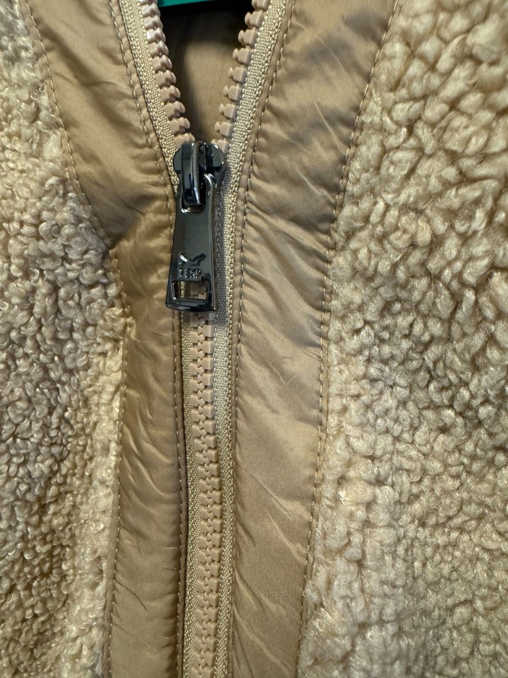 1 Madison Expedition Wool Jacket Womens XL Latte Khaki Polyester Full ...