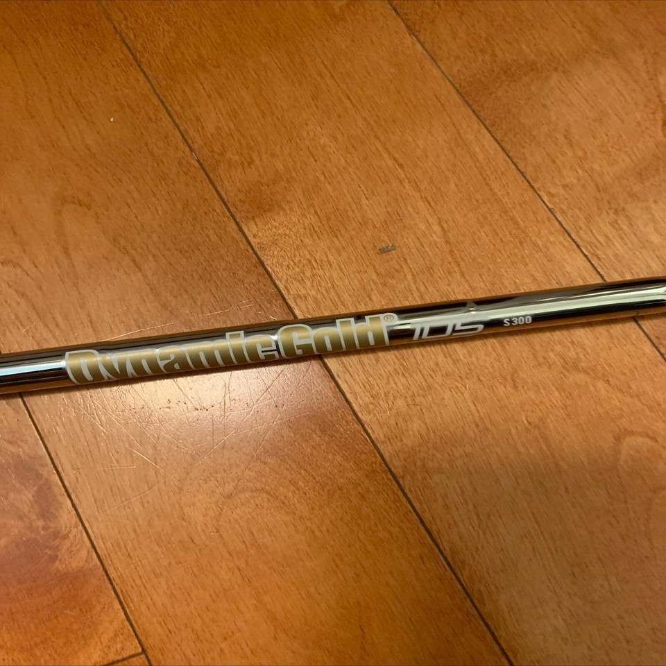 True Temper Dynamic Gold 105 .370" Tip Steel Iron Shafts R300/S300/X100 ...