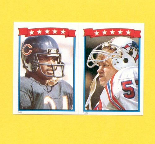 1985 Topps WALTER PAYTON Chicago Bears All Pro Sticker | eBay