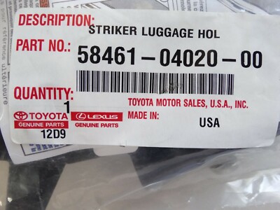 05-2024 OEM TOYOTA TACOMA Bed Rail Tie-Down Cleats 58461-04020-00 4Pk ...