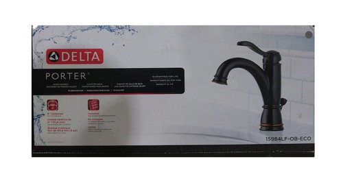 Delta Porter Single Hole Single-Handle Bathroom Faucet in Oil Rubbed ...
