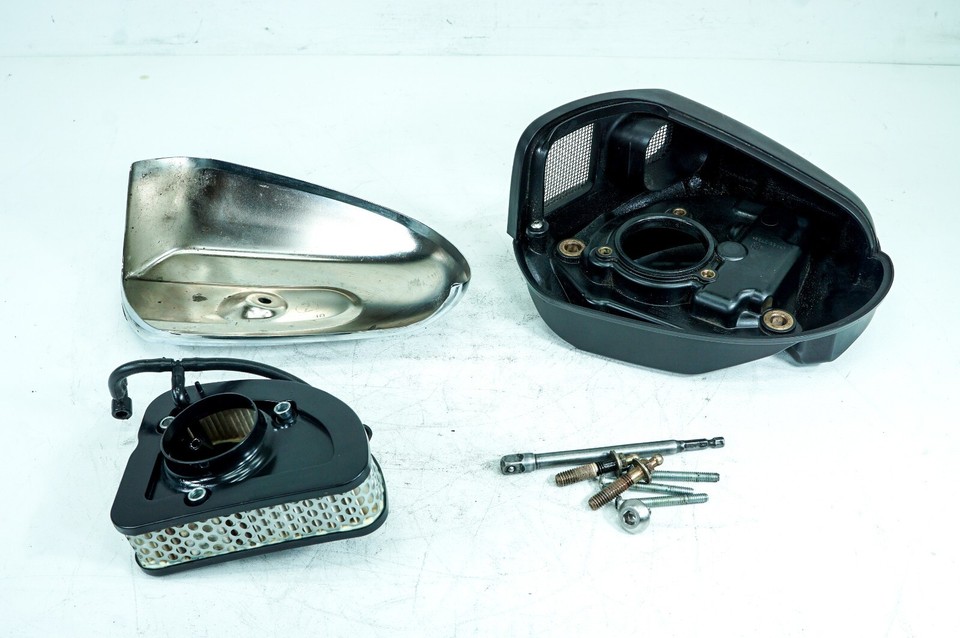 17 Harley Road Glide Touring OEM M8 107 Air Filter Cleaner Backplate ...