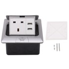 Embedded Desktop Socket With Dual USB Ports Power Receptacle Countertop ...