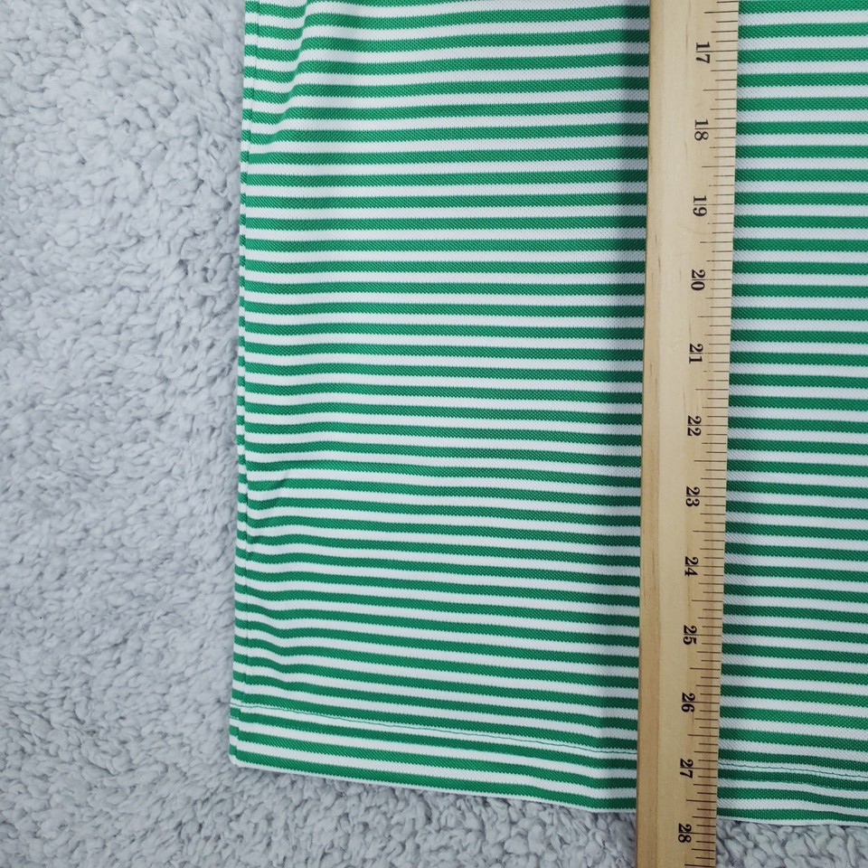 Philadelphia Eagles Shirt Mens L NFL Football Pique Polo Striped Kelly ...