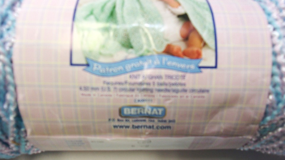 Bernat Baby Coordinates Pompadour Yarn 6 oz, Aqua/Pink, Sold Per Skein ...