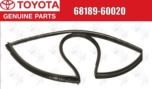 Toyota Genuine Weatherstrip, Rear door quarter window, LH 68189-60020 ...