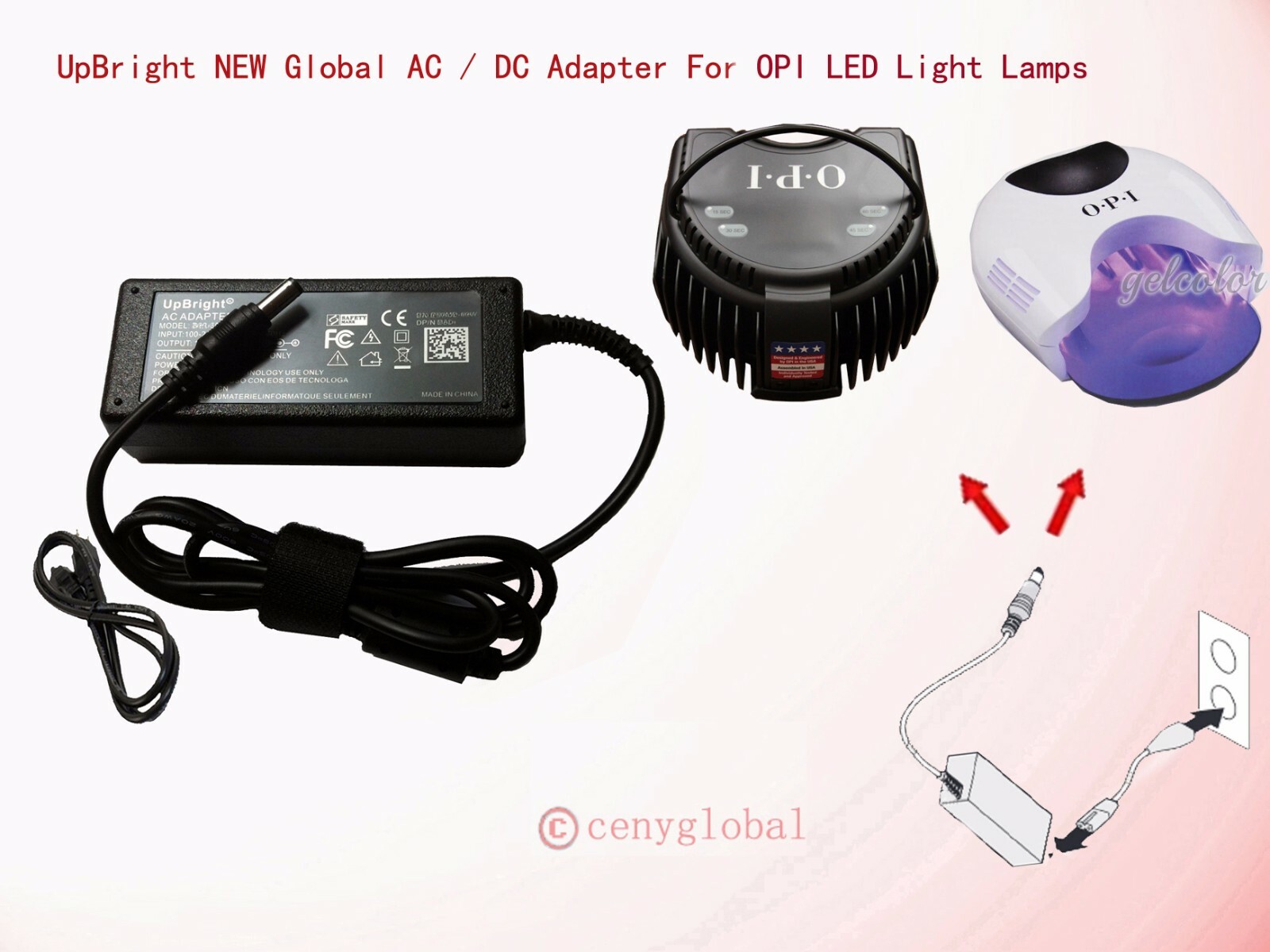AC Adapter For OPI LED LIGHT Lamp Gel Nail Polish Dryer PMW280200 Power ...