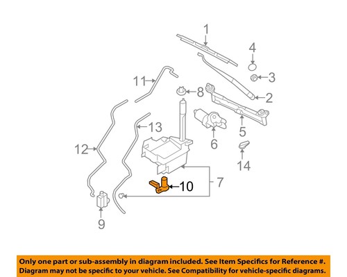 Capteur de niveau de liquide HYUNDAI OEM 07-12 Santa Fe lave-glace ...