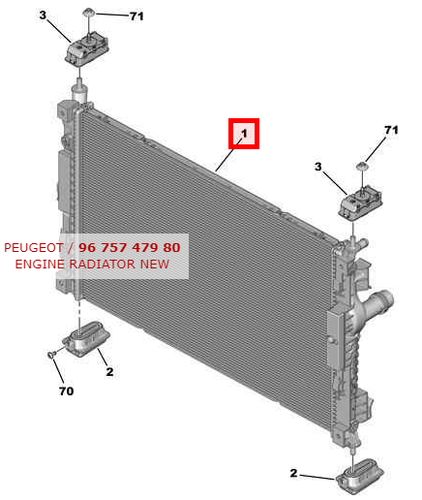 CITROEN C4 LC Engine Cooling Radiator 9825333380 New Genuine | eBay.de