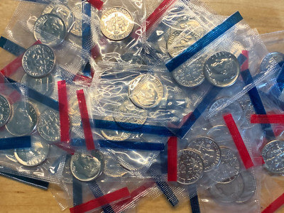 1981-P & D Roosevelt Dime 10C BU Roll (BU Roll from UNC Mint Sets) 50 ...