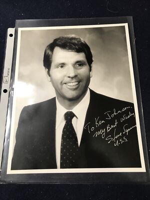 US SENATOR-STEVE SYMMS -SIGNED/AUTOGRAPHED-PHOTO-IDAHO P1 | eBay