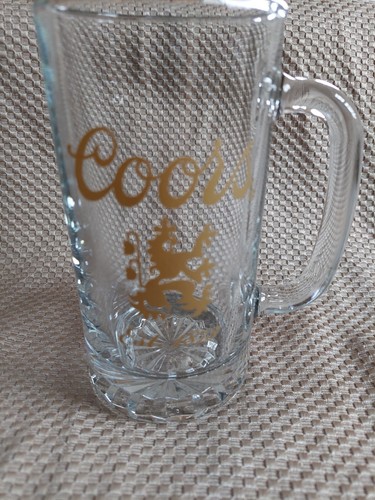 Vintage Coors Heavy Clear Glass Beer Mug Stein | eBay