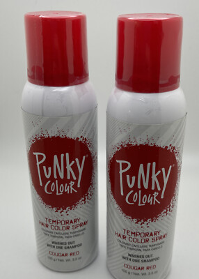 2 X Punky Colour Temporary Hair Color Spray Cougar Red | eBay