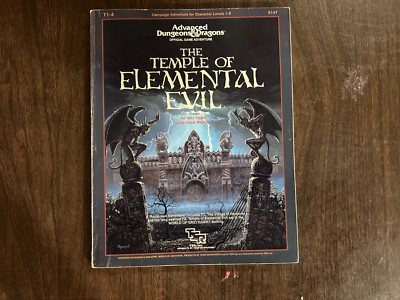 AD&D Dungeon Super Module T1-4 The Temple of Elemental Evil w/maps | eBay