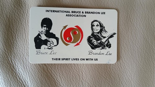 BRUCE & BRANDON LEE ASSOCIATION MEMBERSHIP CARD | eBay