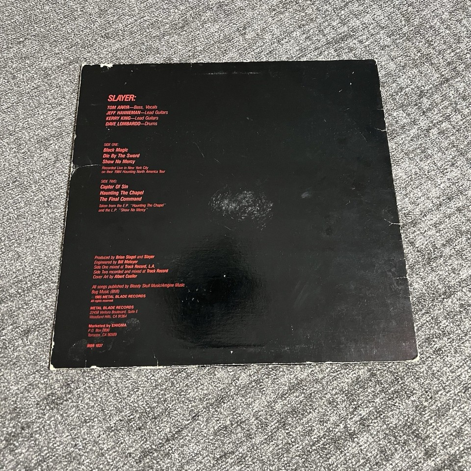Slayer Live Undead OG Picture Disc Rare Trash Metal Death Metallica ...