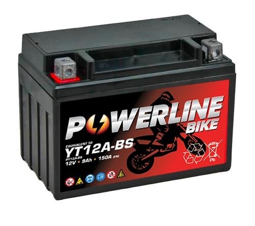 Powerline Battery CT12A-BS CT12ABS YT12A-BS FT12A-BS Fully Sealed ...
