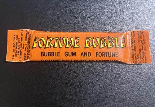 Vintage 1987 Rare Fortune Gum Albert & Sons One Stick FORTUNE BUBBLE ...