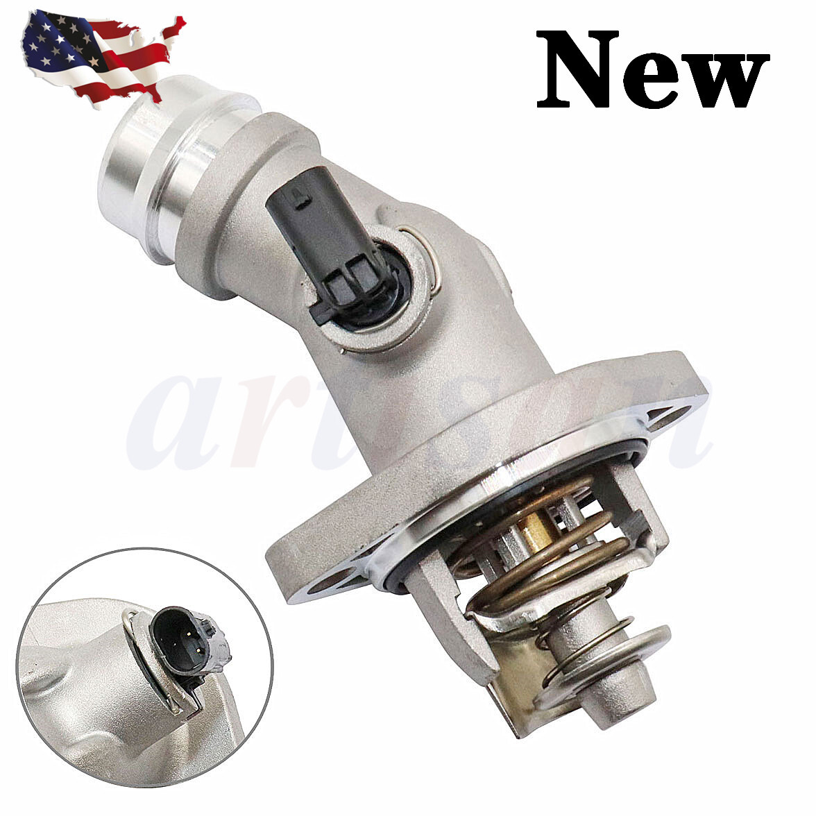 New Engine Coolant Thermostat Assembly For 17-20 Elantra Kona 2.0L ...
